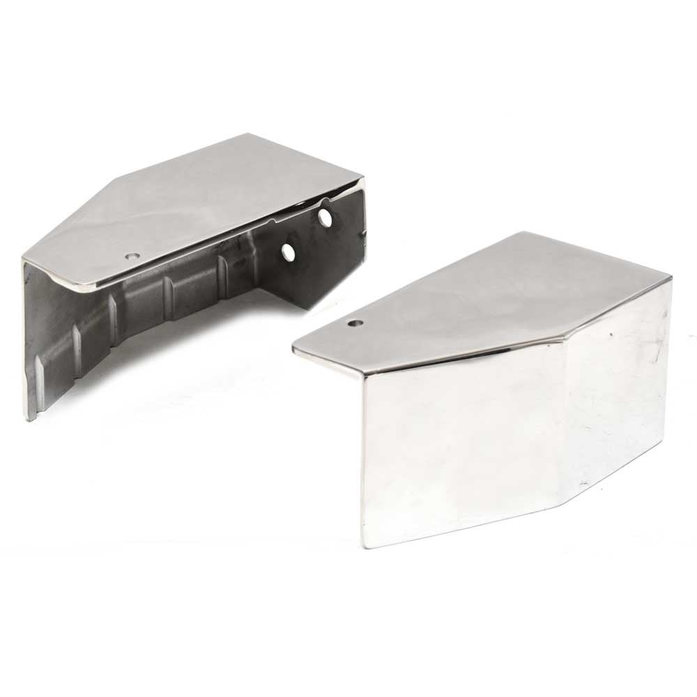 Challenger Boat Rear Corner Caps | 7 x 3 3/8 Inch Stainless (Set of 2 ...