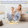 Elephant Baby Rocker Chair, Plush Stuffed Rocking Horse with Music ...