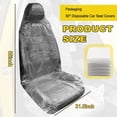 50 count Disposable Seat Covers, Plastic Seat Covers Provide Temporary ...