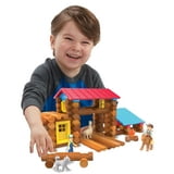LINCOLN LOGS Country Campfire Ranch - Real Wood Logs - 124 Pieces ...
