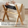 IAJXWI Bamboo Footrest, Folding Footrest Stool with Thick Cotton ...