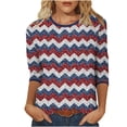 AGWOLF 4th of July Tops for Women Funny Patriotic Red White and Blue ...