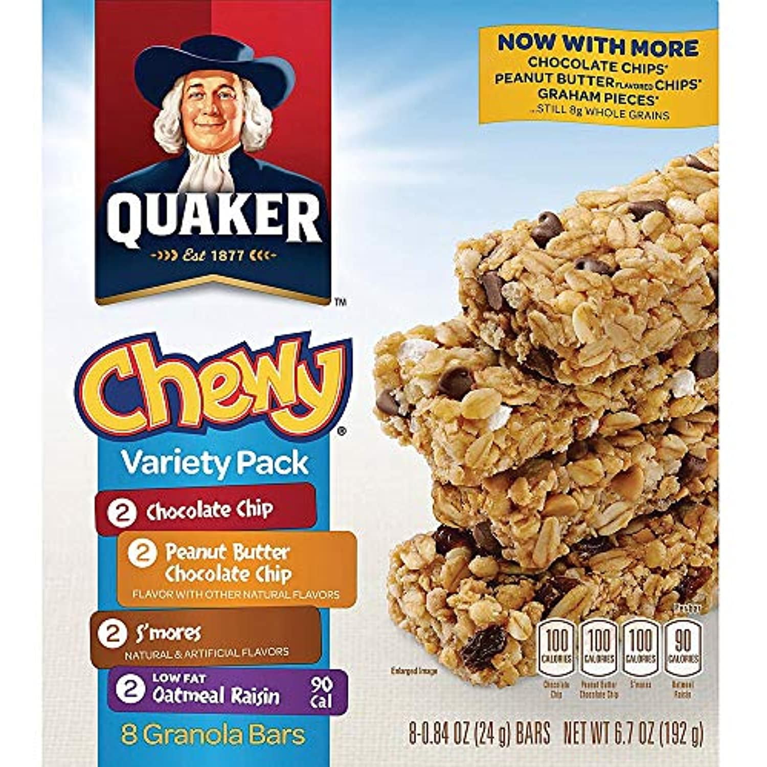 Quaker Chewy Variety Pack Granola Bars 6.7 Oz - Walmart.com