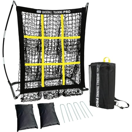 Baseball Pitching Net with Strike Zone Softball 9 Hole Pitching Target ...