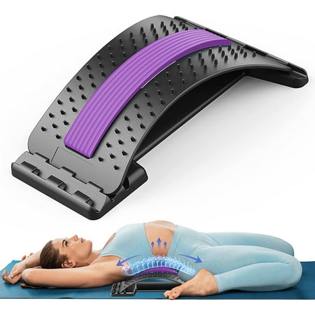 （Purple）Back Stretcher for Lower Back Pain Relief, Back Cracker Board ...