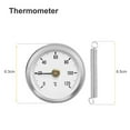 0-120℃ Stainless Steel Clamp-on Tube Thermometer On Tube Heating Spring ...