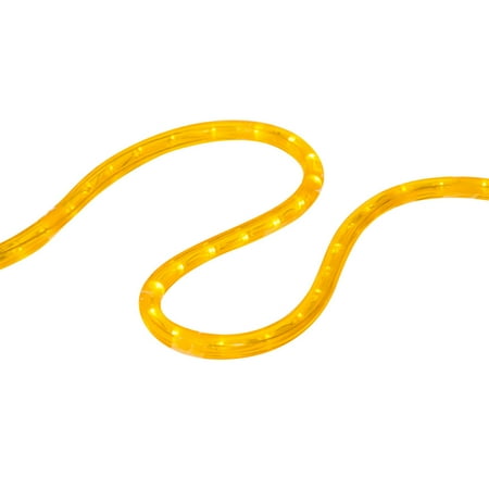 150' x .5" Yellow LED Rope Light 120V - Walmart.com - Walmart.com