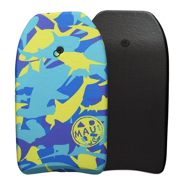 Maui and Sons 33 inch Lightweight Bodyboard with Leash - Camo Shark in ...