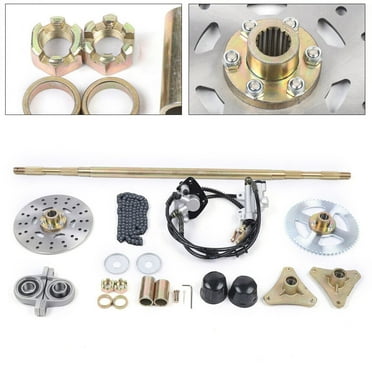 Motor Genic 29" Rear Axle Assembly Complete Wheel Hub Kit for Go Kart ...