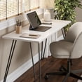 GDF Studio 50.8" Writing Desk with Hairpin Legs, Compact Workstation ...