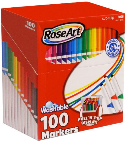 RoseArt SuperTip Assorted Color Washable Markers 100-Pack - Walmart.ca