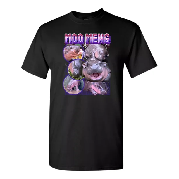 Playera Moo Meng Camiseta Hipopótamo Famoso Tailandia Redes | Walmart ...