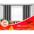 Black Curtain Rods for Windows 72 to 144 Inch, 1 Inch Heavy Duty Long ...