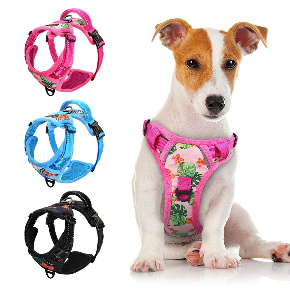 No Pull Dog Harness, Reflective Oxford No Choke Puppy Harness Soft ...