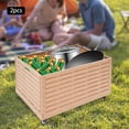 2pcs Imitation Wood Grain PP 90x62x17cm Storage Basket 200-Liter ...