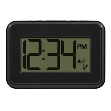 9-inch Timex Digital Atomic Clock with Temperature and Date - Walmart.com