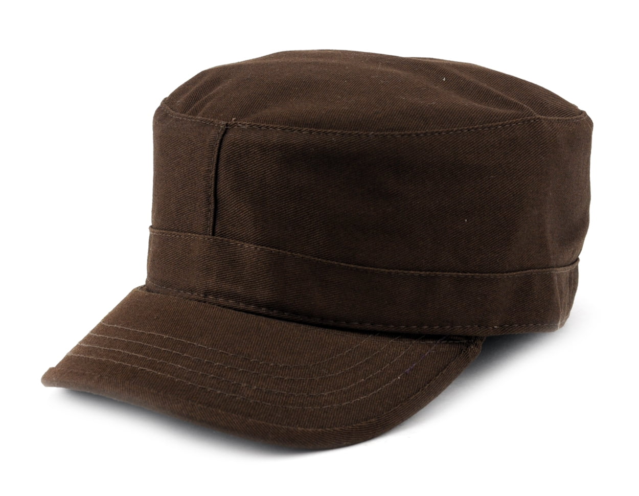 NYFASHION101 Fashionable Solid Color Unisex Fitted Army Military Cadet ...