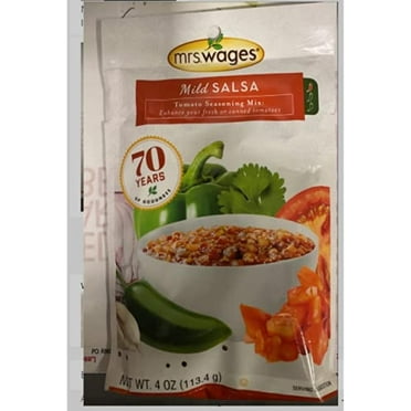 Mrs. Wages Hot Salsa Tomato Mix 4 oz 12 Pack - Walmart.com