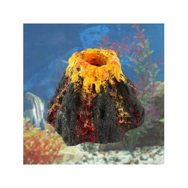 Catlerio Aquarium Volcano Fish Tank Decorations, Bubbler Ornament ...
