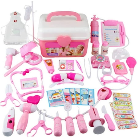 Doctor Kit 44pcs Doctor Medical Kit Kids Doctor Toy Set with Light and ...