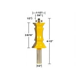 Mitered Door Molding & Chair Rail Router Bit - 1/2" Shank - Yonico ...