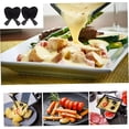 4Pcs Metal Raclette Cheese Pans with Nylon Spatula, Non-Stick ...