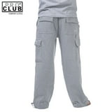 Pro Club Men's Heavyweight Fleece Cargo Sweatpants Heather Gray 5XL ...