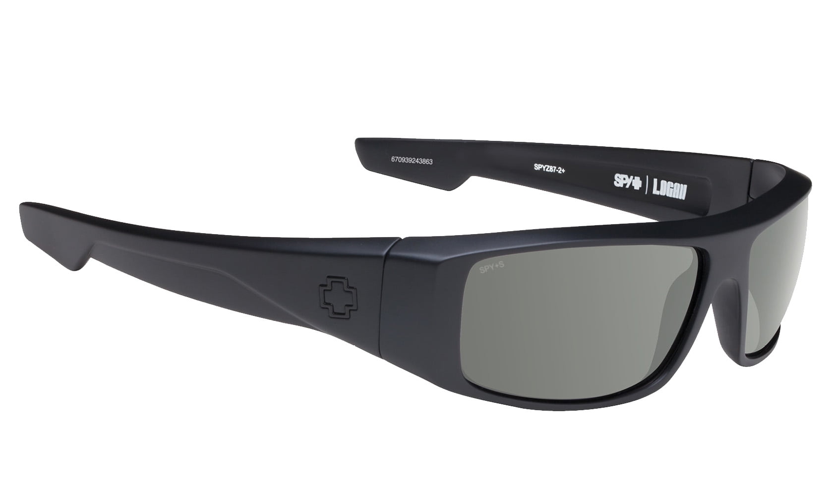 Spy Optic Men's Logan Matte Black Ansi RX, Happy Gray Green Lens ...