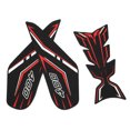 3pcs Red Gas Fuel Tank Sticker Guard Anti Slip Protection Pad For