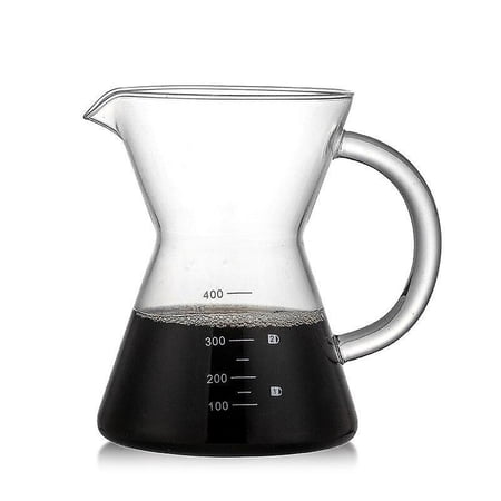 400ml Glass Coffee Kettle Heat Resistant Coffee Maker With Stainless ...
