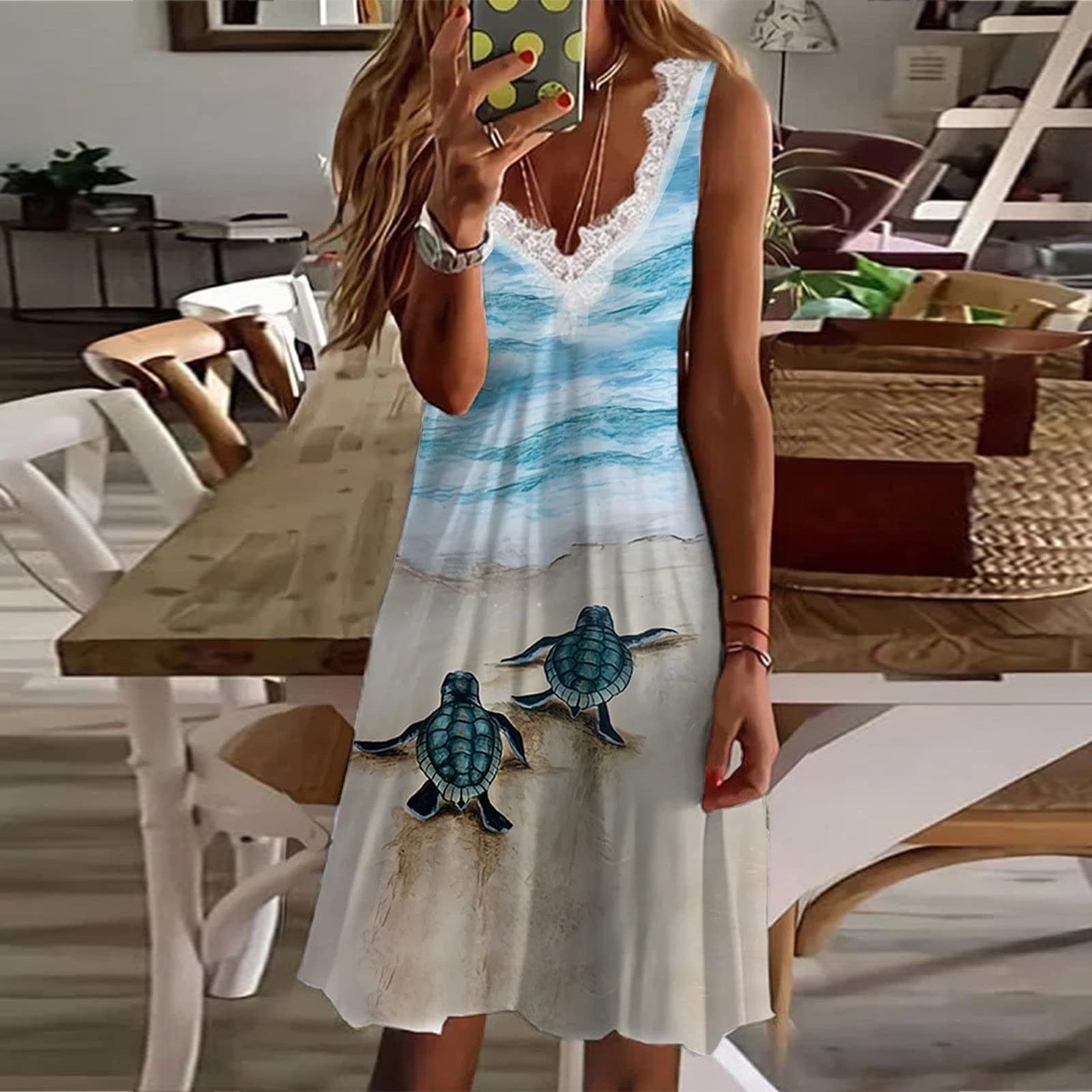 Click here for Smihono Summer Bohemian Dresses Women Plus Size Fa... prices