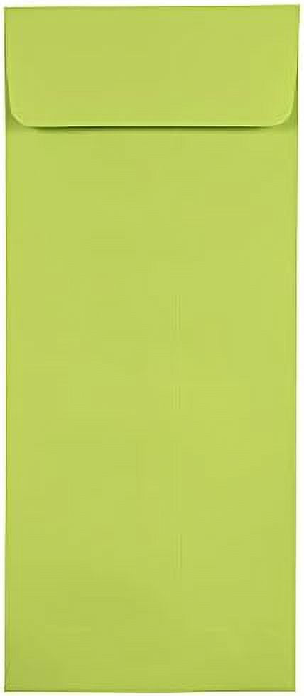 #12 policy business colored envelopes - 4 3/4 x 11 - ultra lime green ...