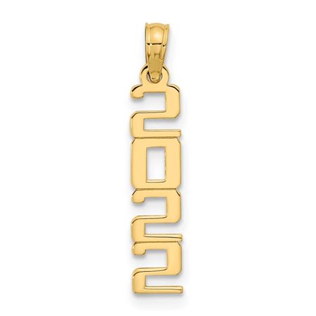 Quality Gold K9940 14K Polished 2022 Graduation Charm | Walmart Canada