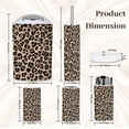 Bathroom Accessory Set 6 Piece with Leopard Black Spots Summer Decor ...