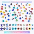 360 Pcs Beads 12 Colors Handmade Lampwork Round Glass Strands for ...