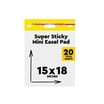Universal Self-Stick Easel Pad, Unruled, 25 x 30, Sticky Flip Chart Paper, Large, White, 30 ...