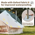 Erinnyees Bell Tent for Camping, All Season Waterproof Camping Tents ...