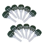 GOOHOCHY Floral Handle Bouquet Base for Wedding Decorations with Green ...