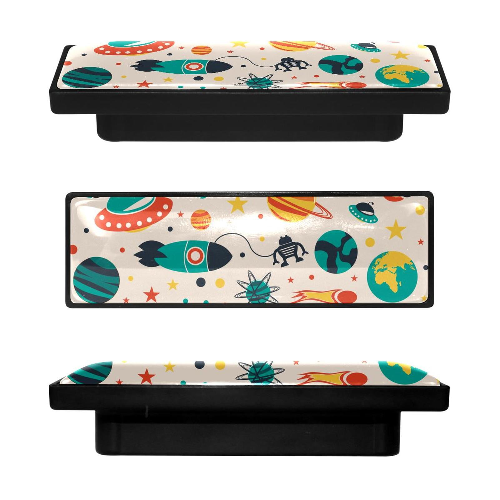 4 Pcs Rectangle Cabinet Handle Cupboard Knob Drawer Pulls Handle Outer ...