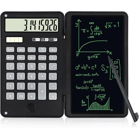NETSENG Desktop Calculator With Erasable Lcd Writing Tablet, 12 Digit ...
