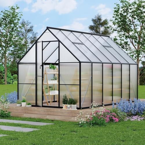 Click here for Yiwanda Yiwa Outdoor Greenhouse 8x12 Ft  Large Alu... prices