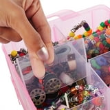 Casewin 3-Layer Things & Crafts Storage Box with 30 Adjustable ...