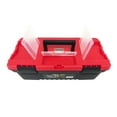 THEWORKS 14 Inch Durable Tool Box With Lid Organizers and Removable ...