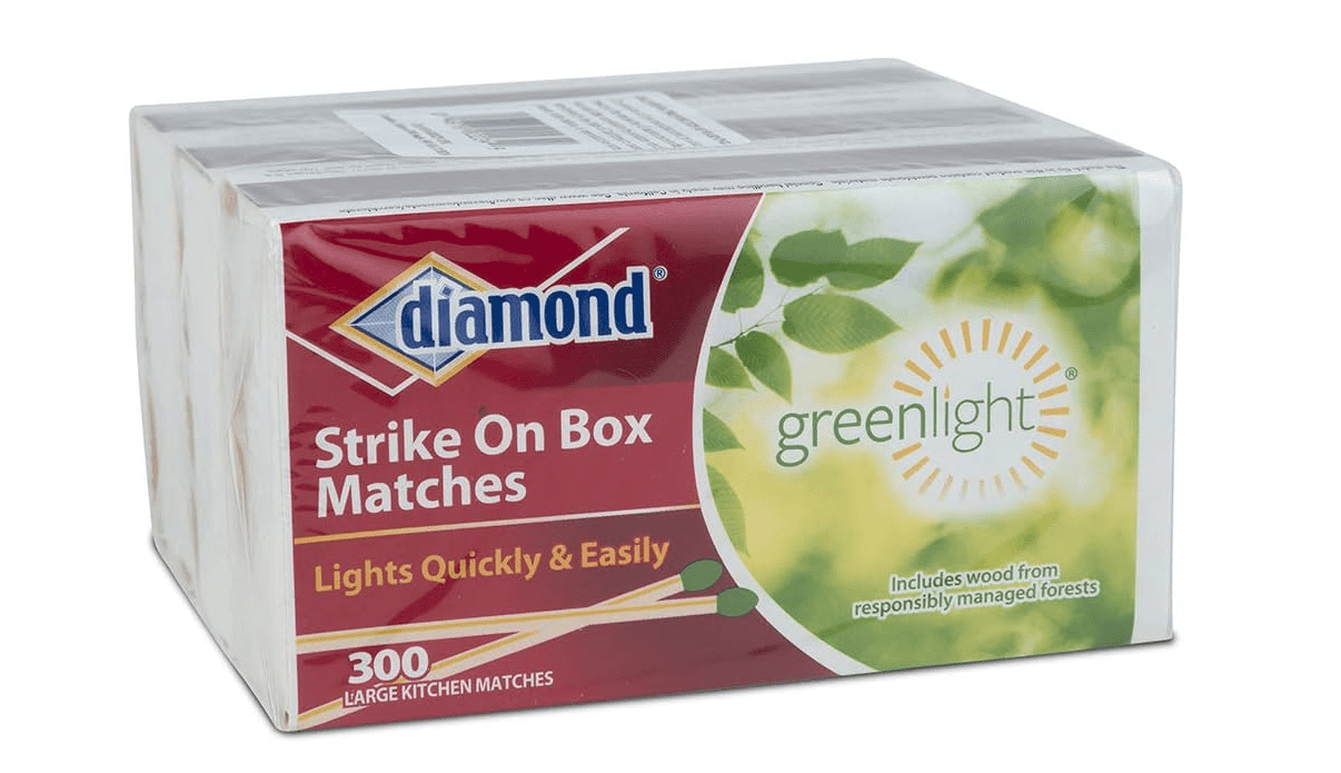 Diamond Greenlight Strike on Box Matches, 300 Count, 3 Pack - Walmart.com