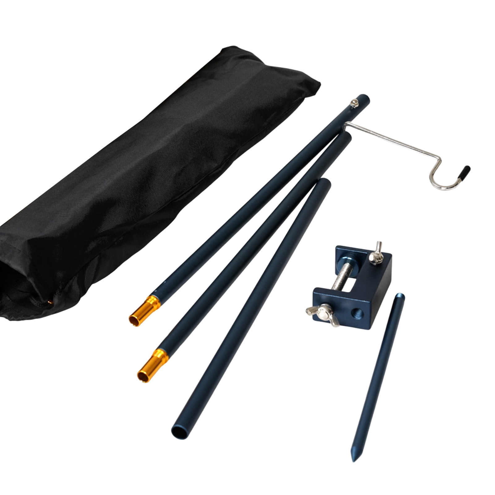 Folding Lantern Stand Pole Portable Lamp Stand Hook Collapasible Light ...