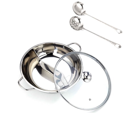 Onever Stainless Steel Shabu Hot Pot With Divider Dual dual sided steel ...