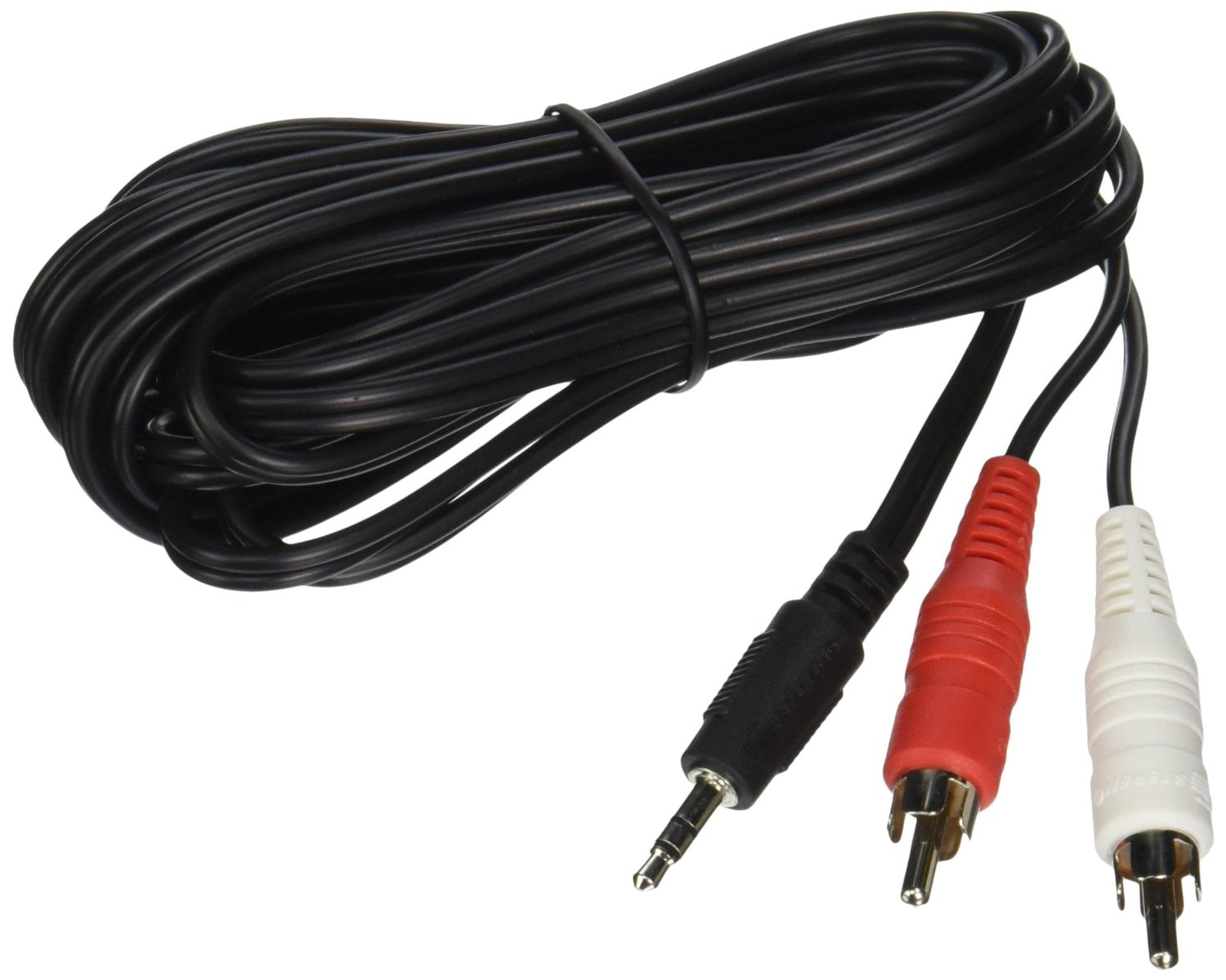 C&E 4 Pack, 3.5mm Stereo Male to Dual RCA Male Right and Left Audio ...