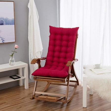 LAICAIW Large Rocking Chair Cushion High Back Sun Lounger Cushion ...
