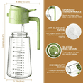 2 in 1 Olive Oil Sprayer for Cooking, 16oz Light-Proof Oil Dispenser ...