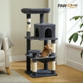 PAWZ Road Cat Tree Condo 46”with Sisal Covered Scratching Posts Tower ...